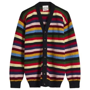 JAMIESON'S OF SHETLAND Stripe V-neck Cardigan | Size: | Wool/fleece | End Clothing - Multicolor
