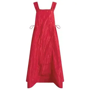 DAMSON MADDER Elina Midi Dress - Red
