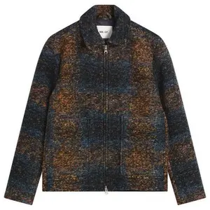Nn07 Gael Boucle Wool Jacket - Blue Multi