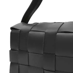 ST. AGNI Woven Envelope Slim Tote - Black