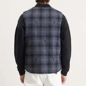 SERVICE WORKS Thistle Plaid Work Vest Jacket