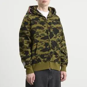 A BATHING APE 1st Camo Full Zip Shark Hoodie