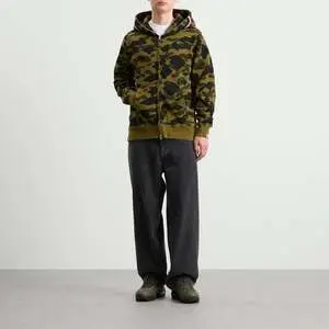 A BATHING APE 1st Camo Full Zip Shark Hoodie