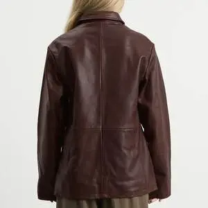 Studio Nicholson Landau Slim Fit Leather Jacket