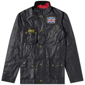 Barbour International Union Jack Jacket - Black