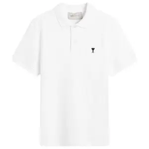 AMI Contrasted Ami De Coeur Polo Shirt