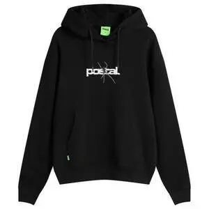 POSTAL Spider Print Hoodie - Black