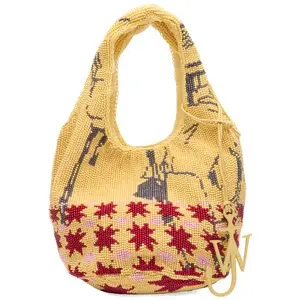JW Anderson Mini Beaded Shopper | Cotton/canvas | End Clothing