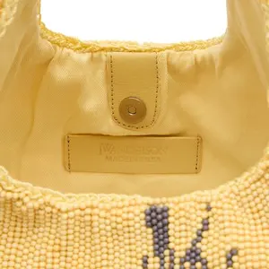 JW Anderson Mini Beaded Shopper | Cotton/canvas | End Clothing