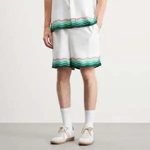Casablanca Silk Twill Montagne Drawstring Shorts