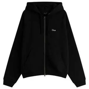 DIME Classic Logo Zip Hoodie - Black
