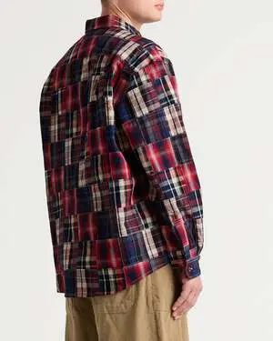 FRIZMWORKS Madras Patchwork Relaxed Shirt