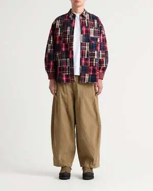 FRIZMWORKS Madras Patchwork Relaxed Shirt