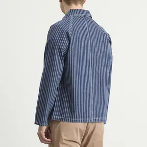 SERVICE WORKS Pinstripe Denim Coverall Jacket