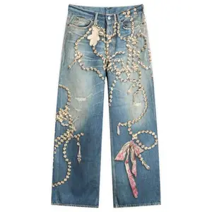 Acne Studios Jewellery Printed Jeans