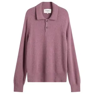 CORRIDOR Brushed Alpaca Polo - Plum