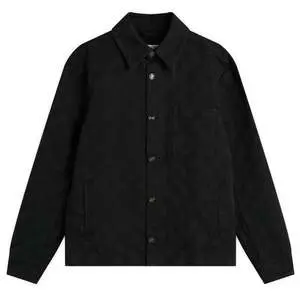 Casablanca Denim Monogram Shacket Jacket - Black