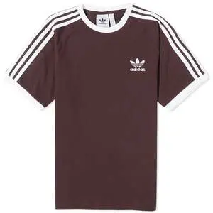 Adidas 3 Stripe T-shirt - Shadow Brown