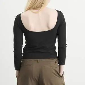 ST. AGNI Soft Jersey Ballerina Top