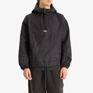 UMBRO BY SLAM JAM Micro Check Mask Anorak Jacket - Navy