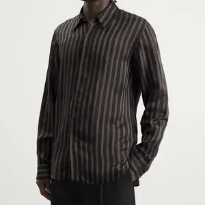Dries Van Noten Stripe Cupro Shirt