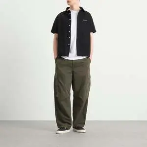 THISISNEVERTHAT Washed Denim Shorts Sleeve Shirt