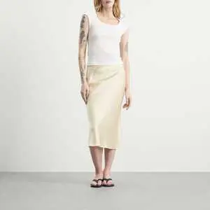 ANINE BING Bar Silk Skirt