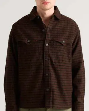 Barbour Heritage + Hatfield Os Houndstooth Overshirt