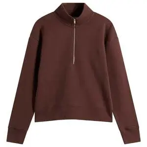 Studio Nicholson Thalen Quarter Zip Jumper - Chesnut