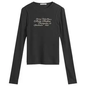 Acne Studios Elga Fairytale Long Sleeve Top - Black