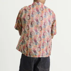 Visvim Crosby Jacquard Silk Shorts Sleeve Shirt | Size: | 100% Linen | End Clothing