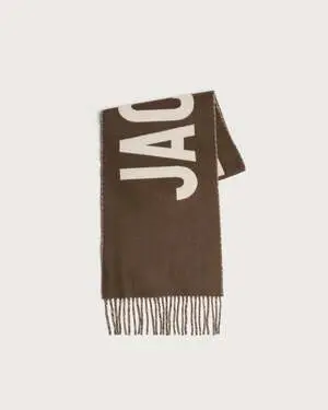 Jacquemus Logo Scarf - Multi-brown