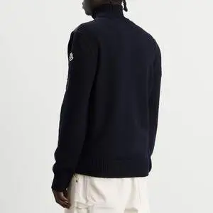 Moncler Hybrid Padded Front Wool Zip Jacket