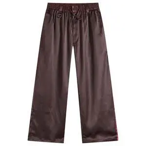 Y3 Satin Track Pants - Red