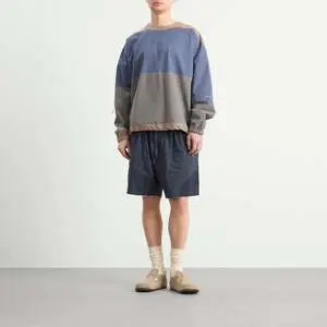 EBIT Patchwork Blouson Sweatshirt