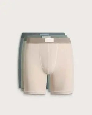 SKIMS Cotton Boxer Brief 5" 3-pack - Stone Multi