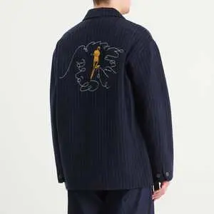 Drole De Monsieur Pinstriped Jacket