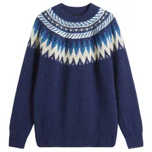 HOWLIN BY MORRISON Howlin' Magician In The Mountain Fair Isle Jumper - Magic Blue