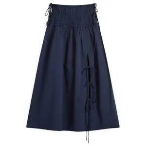 DAMSON MADDER Charlotte Midi Skirt Exclusive - Navy