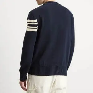 Moncler Logo Crew Neck Cotton Knitwear