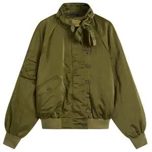 DAMSON MADDER Joanie Bomber Jacket - Olive
