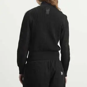 Adidas Crochet Track Top - Black