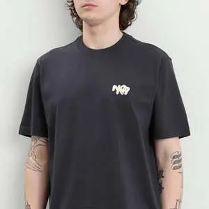 Nn07 Adam Twin Needle Embroidered T-shirt