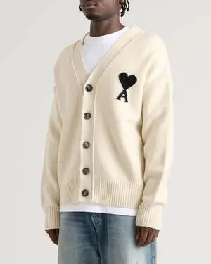 AMI Paris Contrasted Adc Cardigan
