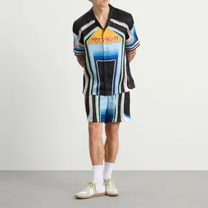 Casablanca Graphic Mountain Drawstring Shorts
