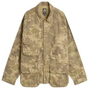 BRAIN DEAD Twill Military Shirt Jacket - Leaf Camo