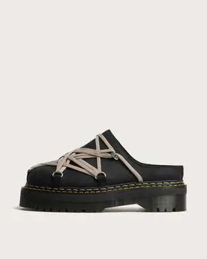 Rick Owens X Dr. Martens Quad Sole Megalace Mule - Black