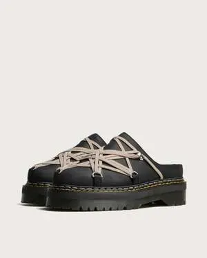 Rick Owens X Dr. Martens Quad Sole Megalace Mule