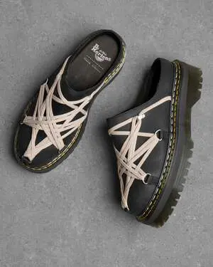 Rick Owens X Dr. Martens Quad Sole Megalace Mule