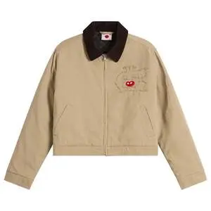 ICECREAM Team Ic Cropped Work Jacket - Beige